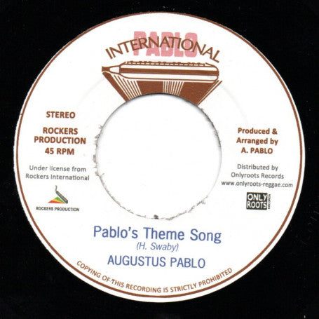 Augustus Pablo | Pablo's Theme Song 7" – Dubwise Vinyl