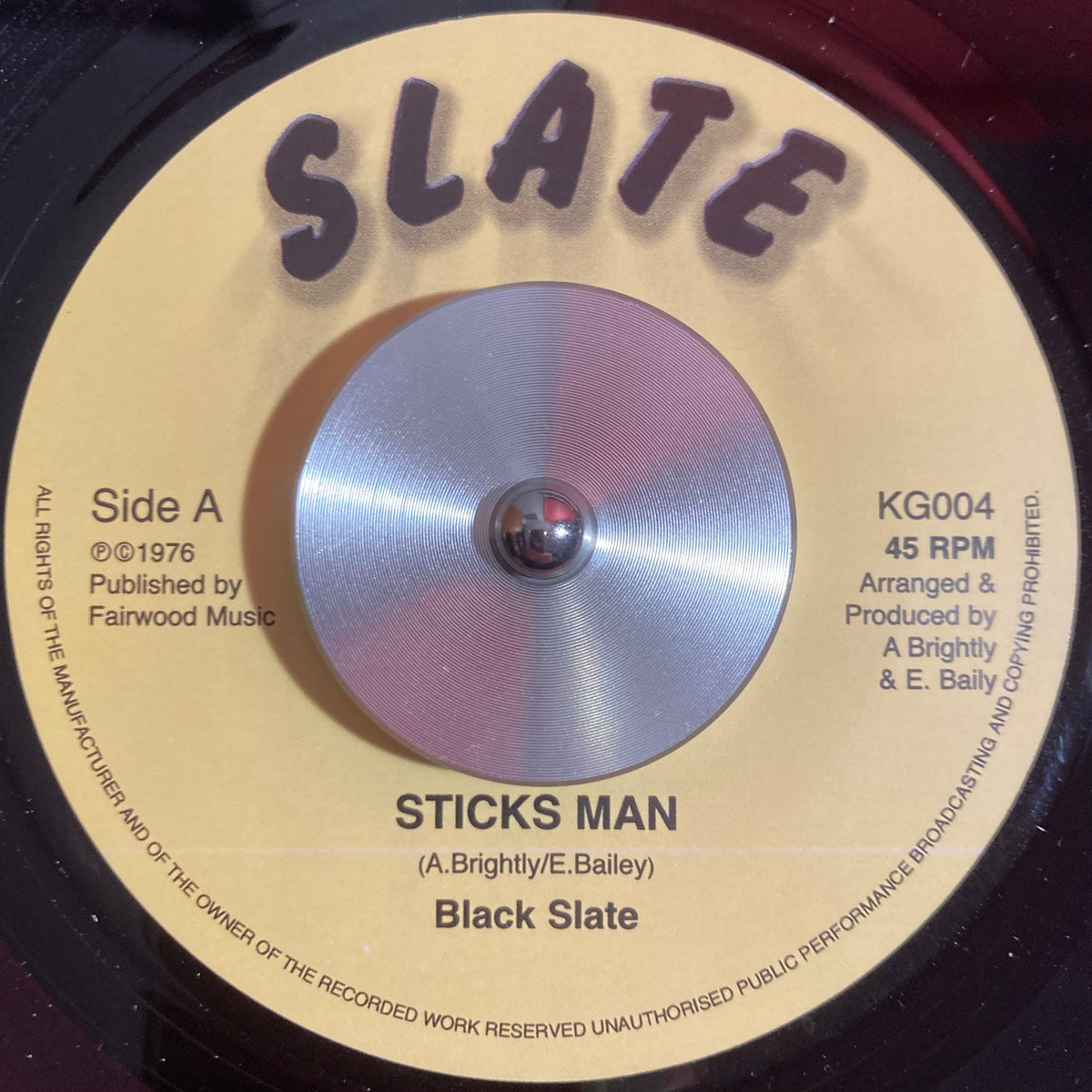 Black Slate | Sticks Man 7" – Dubwise Vinyl